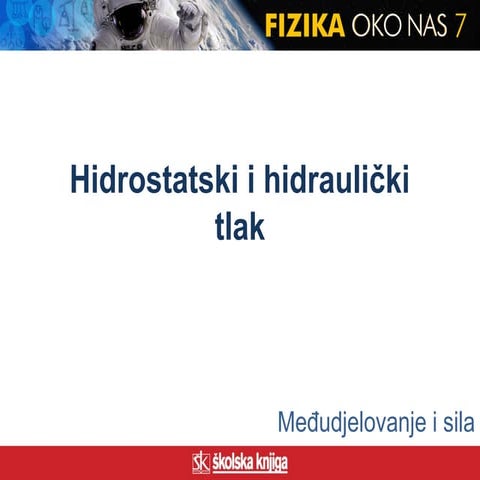 Atmosferski i hidrostatski tlak, fizika 7 prezentacija | PPT