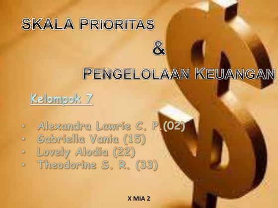 mata pelajaran Ekonomi kelas X kurikulum merdeka materi: Skala Prioritas | PDF