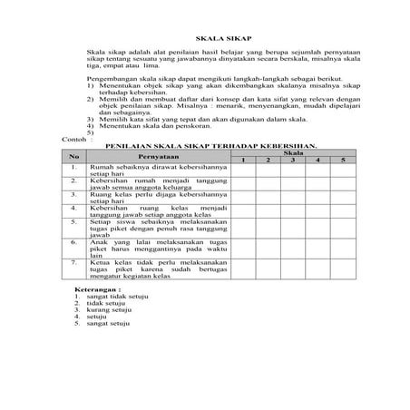 Skala sikap | PDF | Download Gratuito