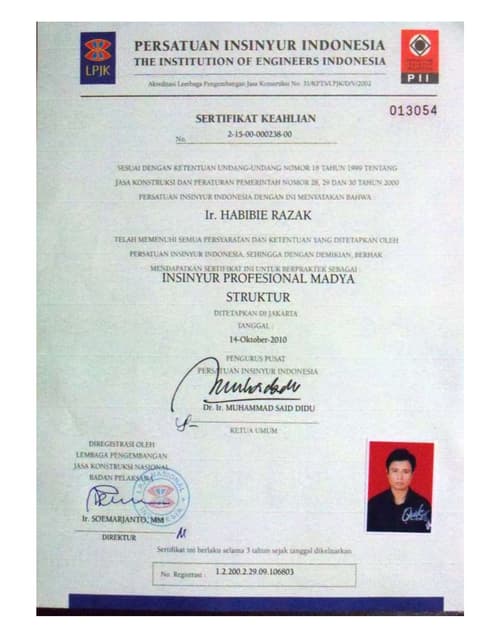 Ska Lpjk Pii Teknik Sipil | PDF