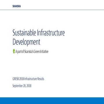2018 GRESB Infrastructure Results NY | Sustainable Infrastructure ...