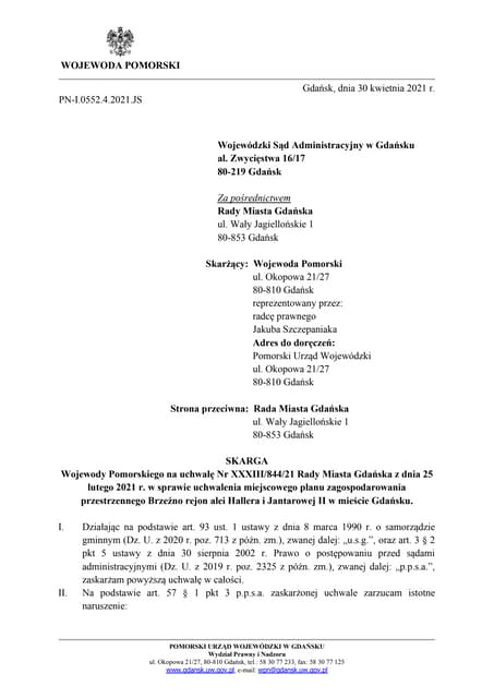 Odpowiedź Gdyni na wniosek o udost. inf. publicznej | PDF | Politics