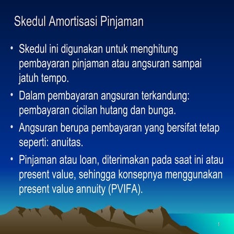 Skedul Amortisasi Pinjaman | PPT