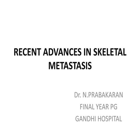skeletal metastasis .pptx