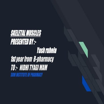 Skeletal Muscles Pptx