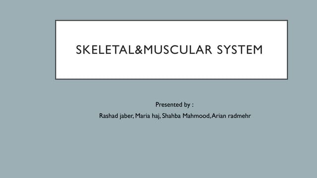Embryology of skeletal system | PPT