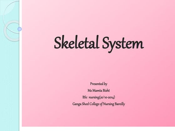 Human Skeletal System, Class 11 (Science).pptx
