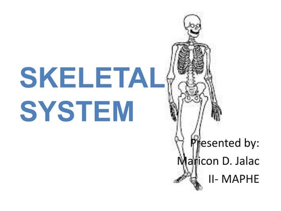 Skeletal system science 6 | PPTX | Death, Injury, or Military Conflict ...