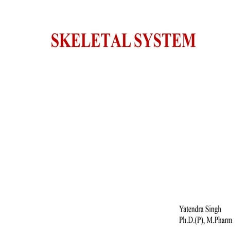 Skeletal system | PPT