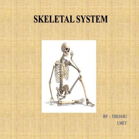 Presentation on Skeletal System nursing ppt | PPTX