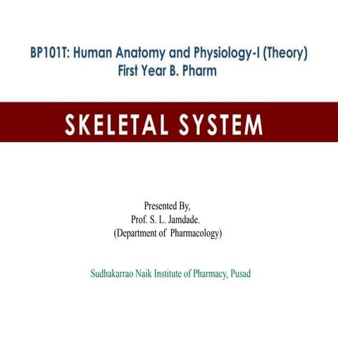 joints.ppt unit II b pharm I yr human anatomy and physiology | PPT