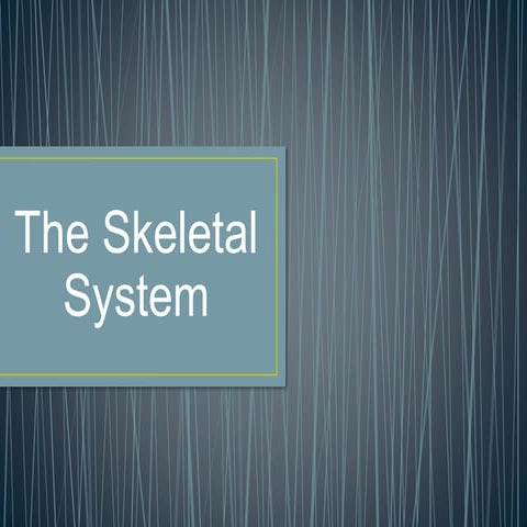 Skeletal System | PPT