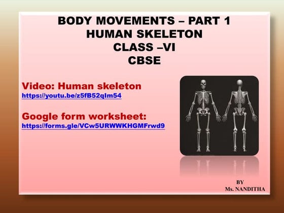 Skeletal system powerpoint | PPT | Death, Injury, or Military Conflict ...