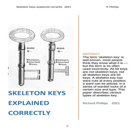 Skeleton keys explained correctly (illustrated) | PDF