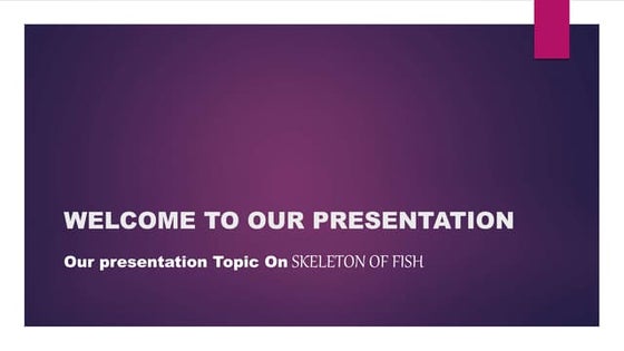 Fish vertebral column | PPT