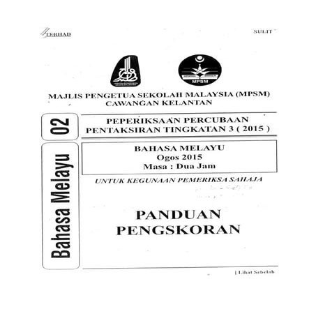Skema bm kelantan | PDF