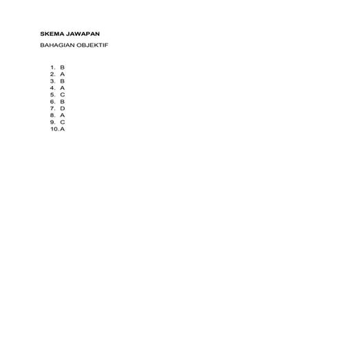 Skema Jawapan | DOCX