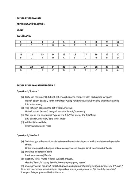 Skema Jawapan Sains Tahun 6 Pdf
