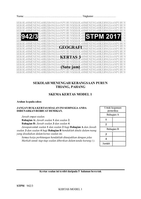 Skema kertas model 3 | PDF