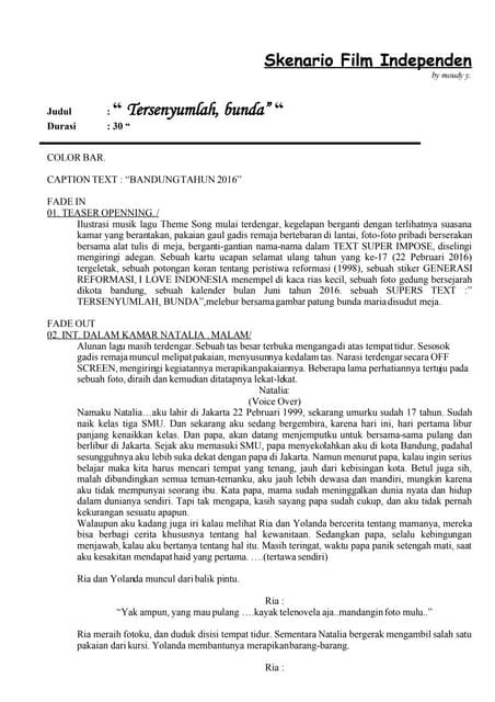 Naskah film pendek 'MASIH DIUSAHAKAN' | PDF