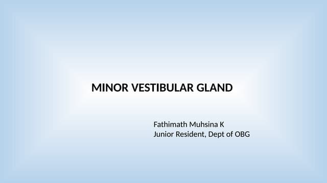 Skene’s gland anatomy features and functions | PPTX