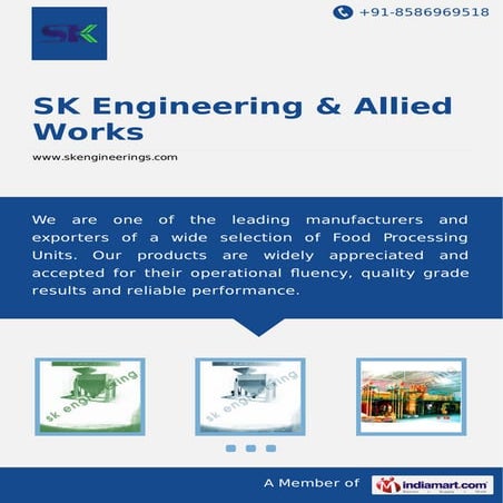 SK Engineering & Allied Works, Bahraich, Dal Plant | PDF