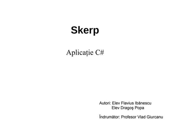 Pacientul digital - Keep Healthy Application | PPTX