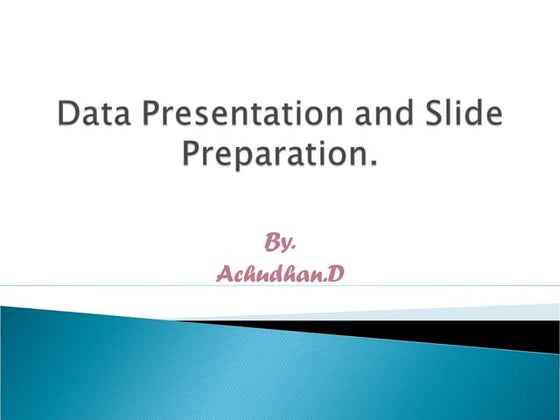 PRESENTATION OF STATISTICAL DATA | PPTX | Databases | Computer Software and Applications