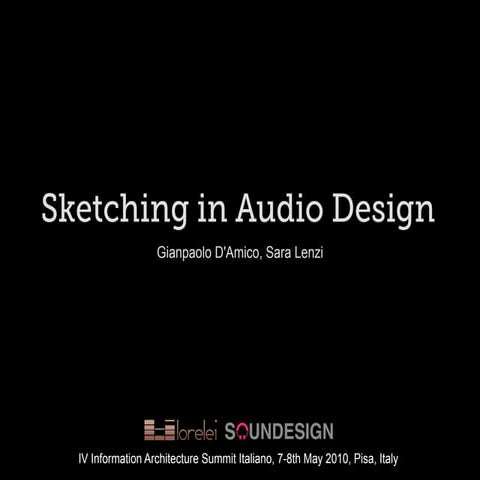 Sketching in Audio Design | PDF | Digital Audio | Computer Software and ...