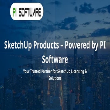 Buy SketchUp Software – Best 3D Design & Modeling Tool | PPTX
