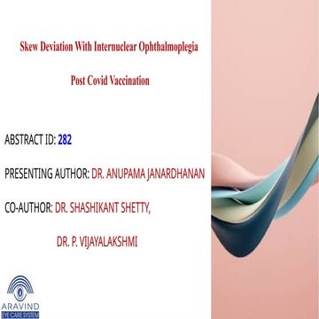 SKEW DEVIATION IN MULTIPLE SCLEROSIS POST COVID INJEVTION.pptx