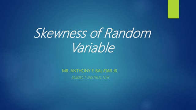 Chapter 1 random variables and probability distributions | PPTX