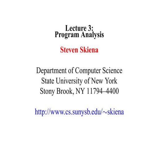 Skiena Algorithm 2007 Lecture03 Modeling Logarithms Ppt