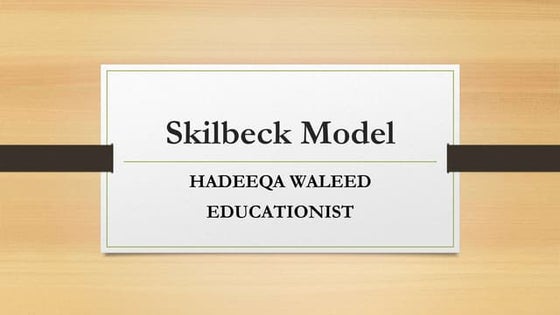 Walker's Model of Curriculum Development | PPTX | Primary Education ...