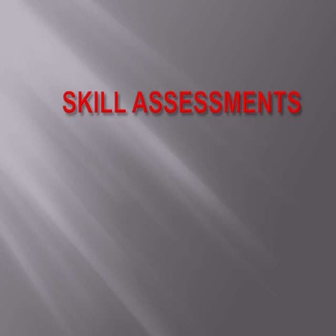 Australian Skill Assessments - An Overview | PPTX