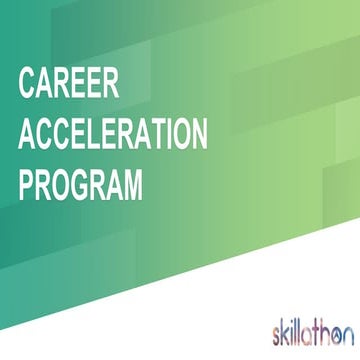 Skillathon cap data science | PPT