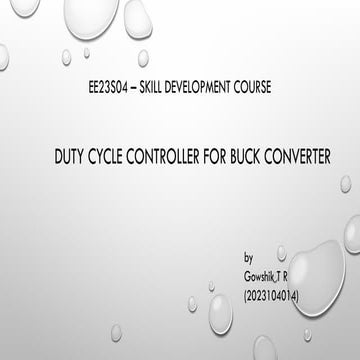 Duty Cycle Control and MATLAB Implementation of Buck, Boost, and Buck ...