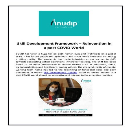 Skill Development Framework – Reinvention In A Post Covid World | PDF