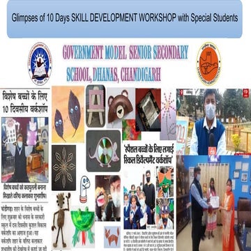 Skill development workshop with special children | PPSX