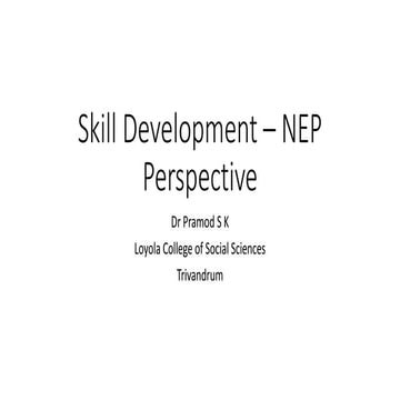 Skill Mapping for students as wekll as teachers | PDF