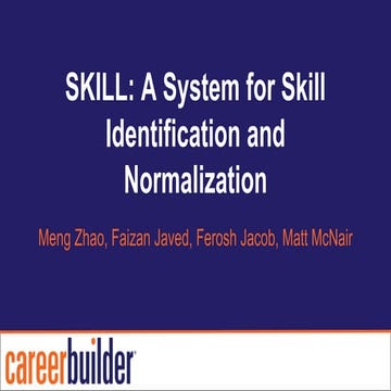 The Skills System | PPTX