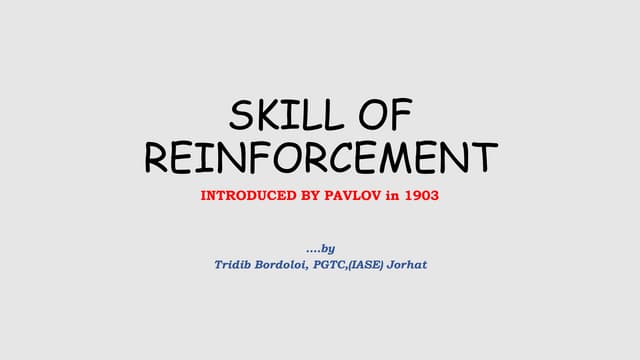 Reinforcement lalalalla Skill newlalla.pptx