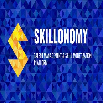 Skillonomy Dapp Dev conference presentatiom | PPT