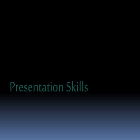 Skill presentation | PPTX