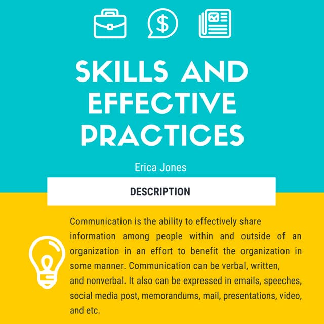 Skills and effective practices infographic | PDF