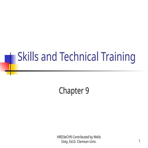 skills and technical training factors, training programs | PPT
