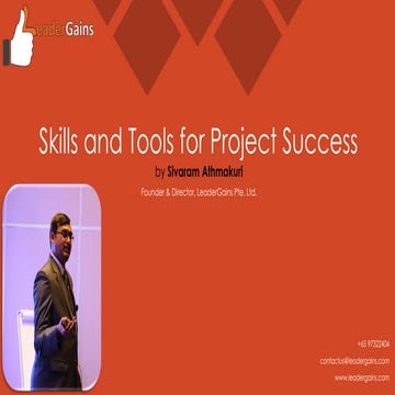 Skills and tools for project success | PPT