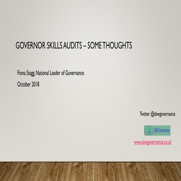 Governor Skills Audits - some thoughts | PDF