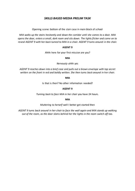 THE VISITOR - SCRIPT ONE | PDF