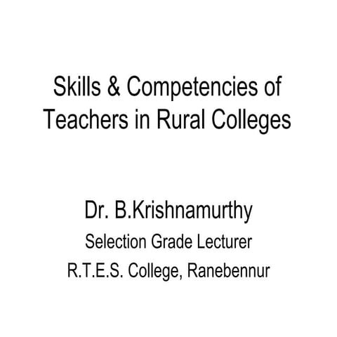 Skills & Competencies | PPT